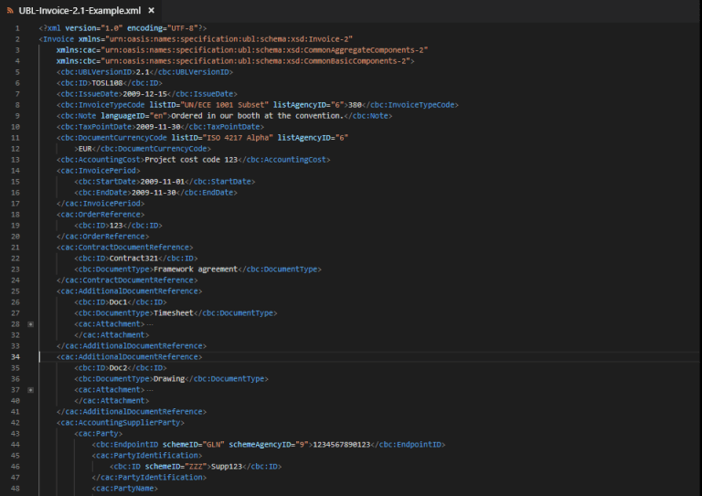 Refactoring UBL 2.2 business documents for enacting business processes ...